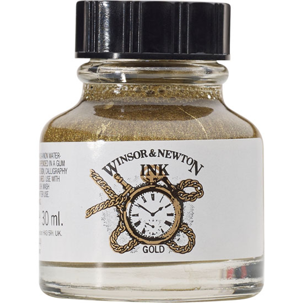Winsor & Newton Drawing Inks Non-Waterproof 30ml - Metallic Gold ...