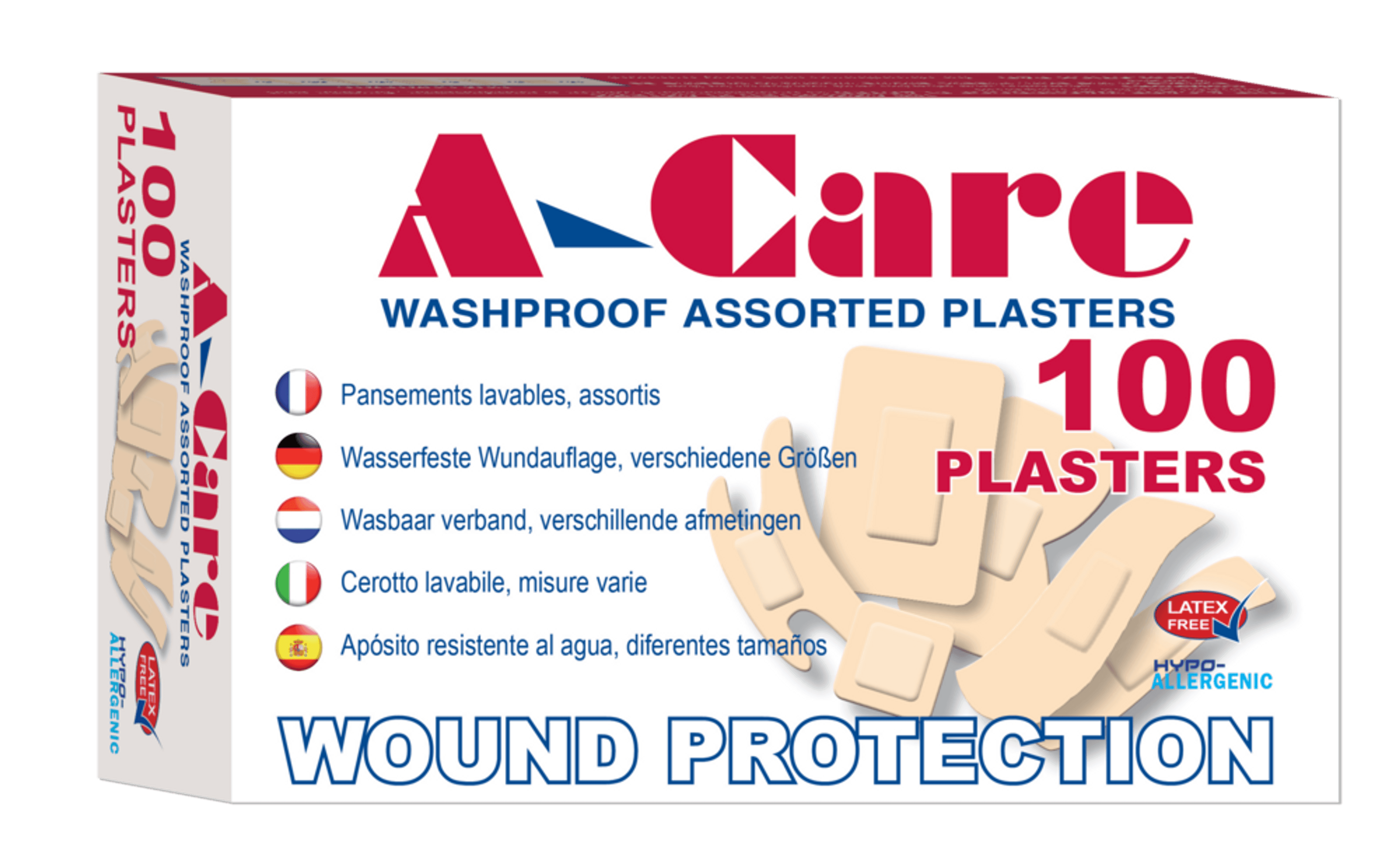 Washproof Plasters Assorted - Pack of 100 | DRY11134 | Findel Dryad