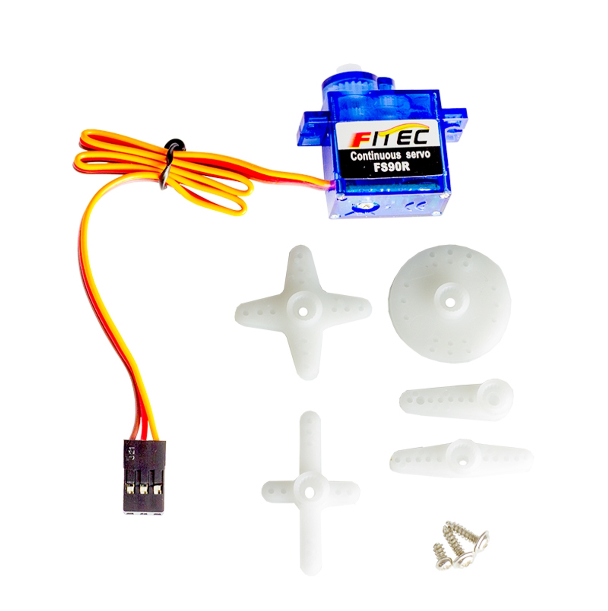 Mini 360 Degree Continuous Rotation Servo FS90R | KIT2589 | Findel Dryad