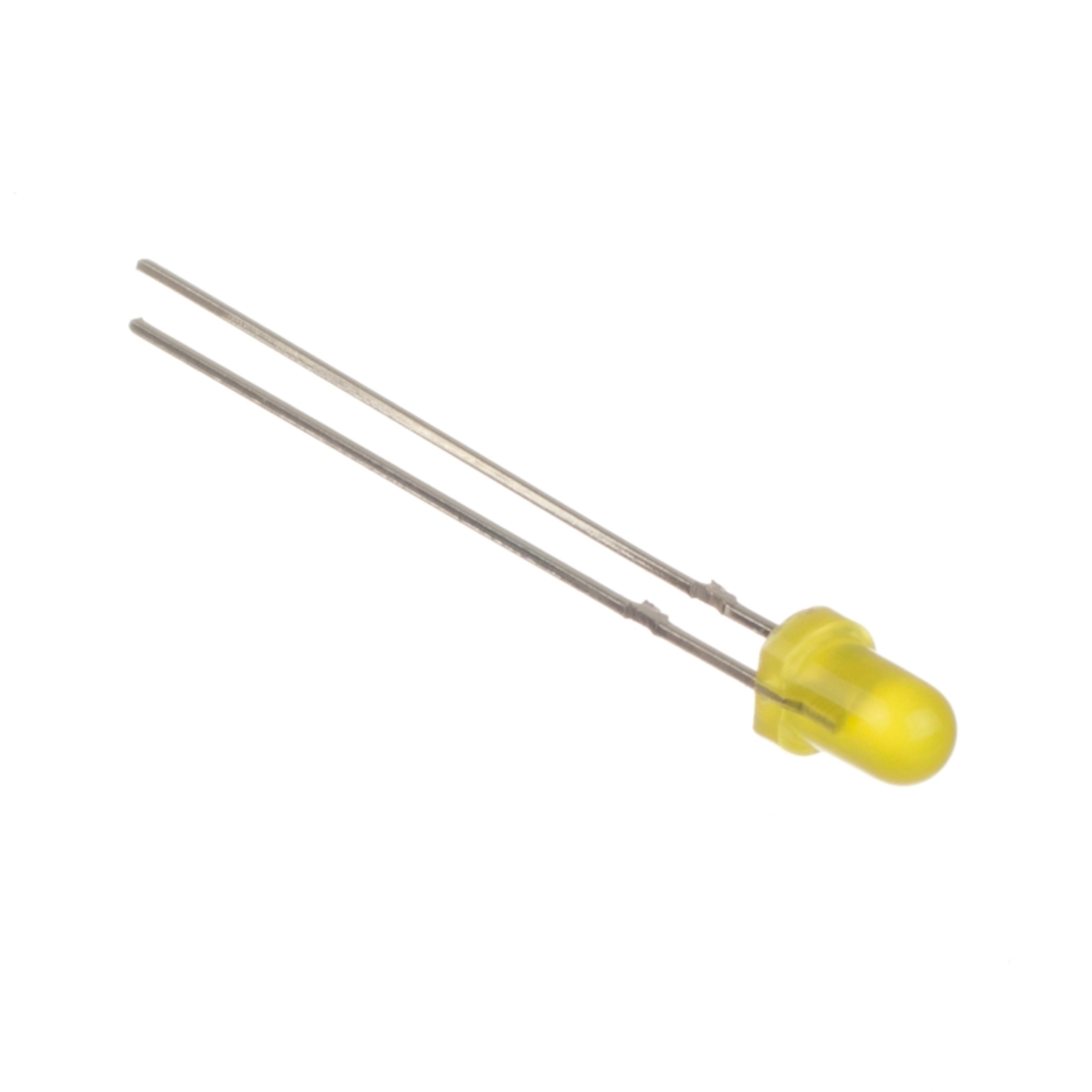 Yellow 3mm Diffused LED - 125mCd | KIT3503 | Findel Dryad