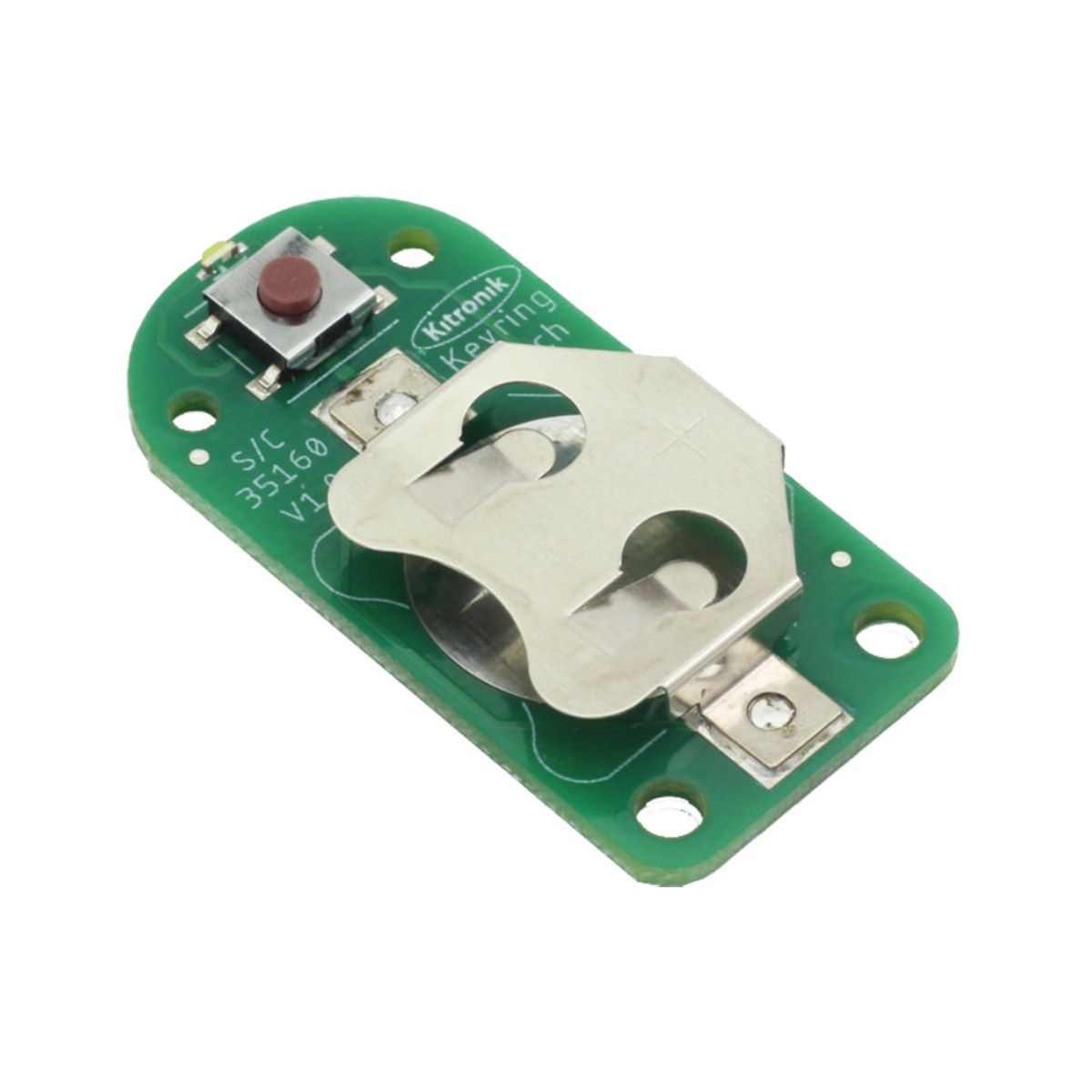 Kitronik White LED Keyring Torch Pre-built | KIT35160 | Findel Dryad