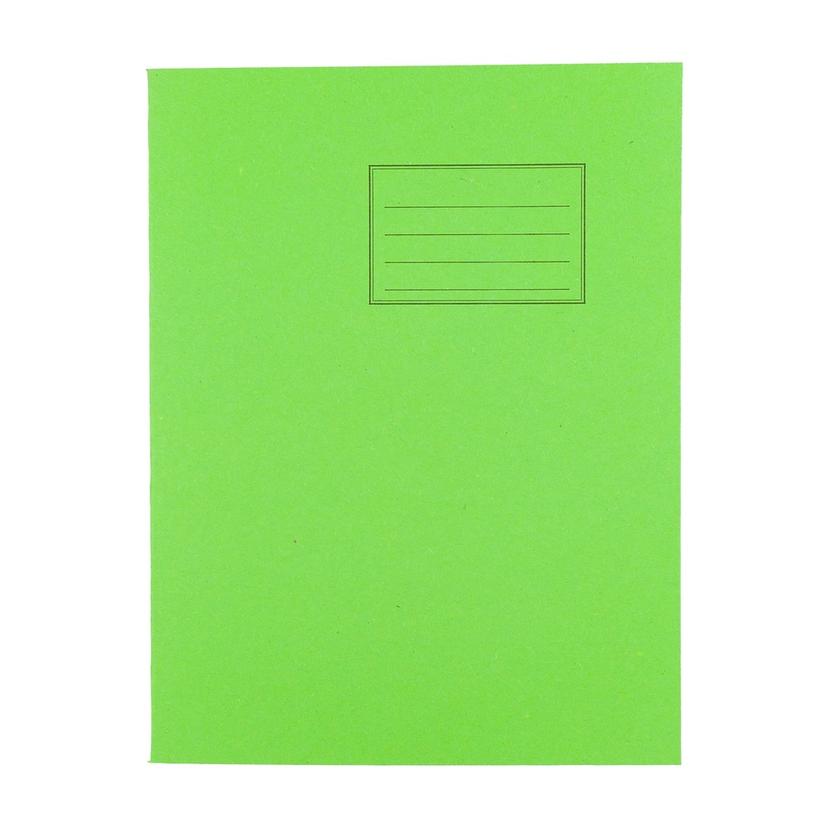 Exercise Books 9 x 7in 48 Page 6mm F&M - Light Green - Pack of 100 ...