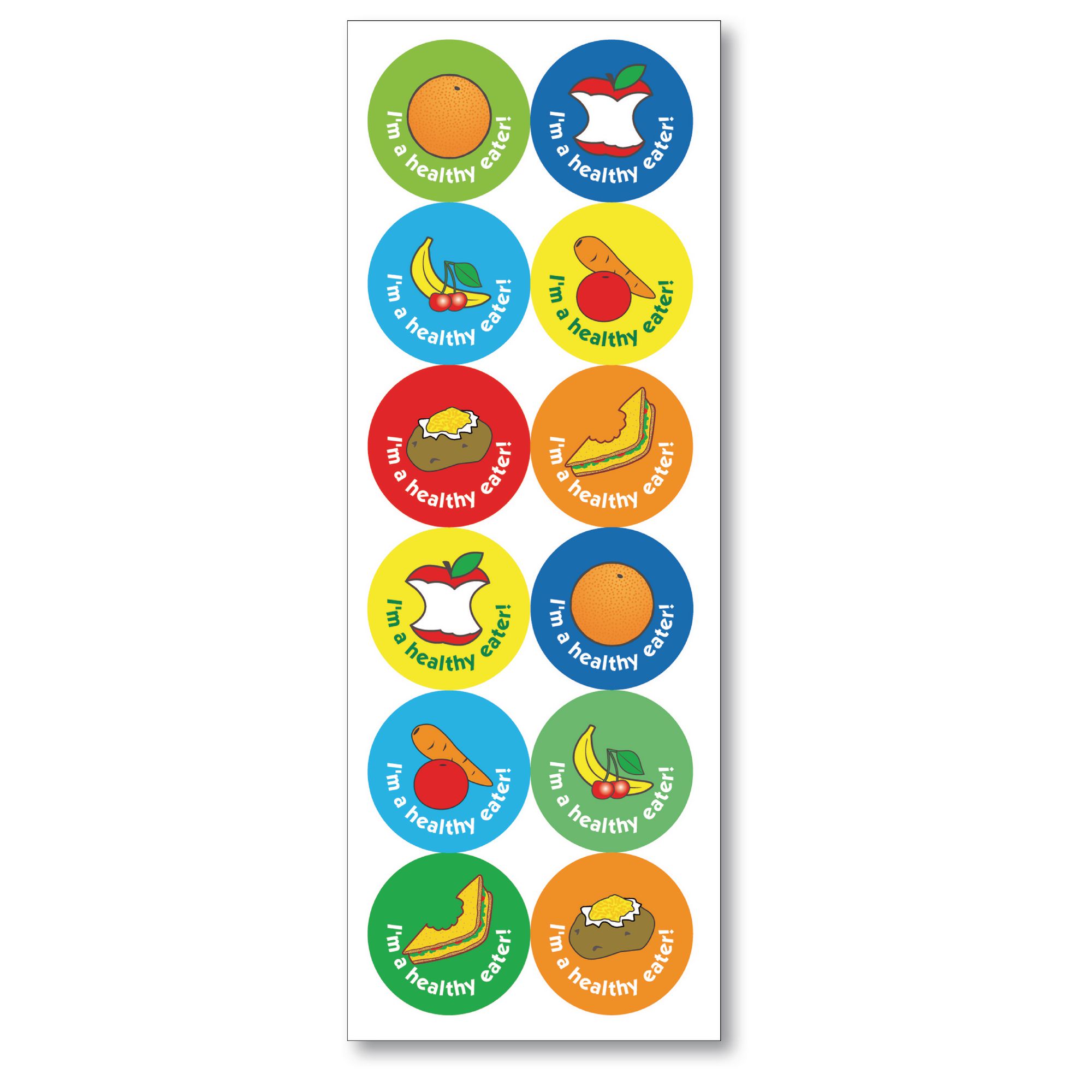 Healthy Eating Stickers - Pack of 120 | Hope Education