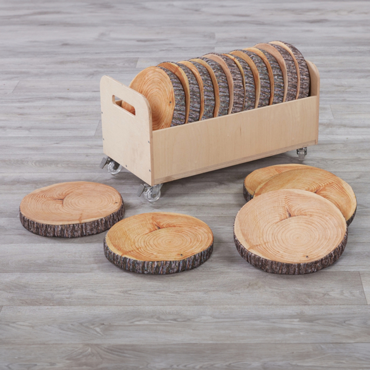 Log Style Slices in Trolley (16Pk) | CSY52741 | Findel Dryad