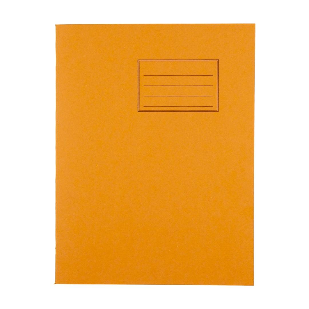 Exercise Books 9 x 7in 80 Page 8mm F&M - Orange - Pack of 100 ...