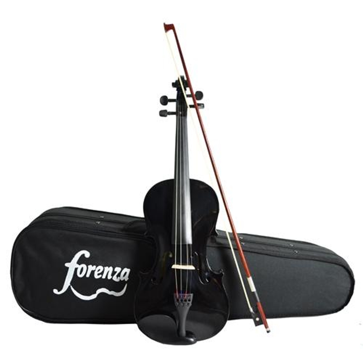 Forenza Uno Series 3/4 Size Black Violin Outfit | NRMF1151CBK | Findel ...