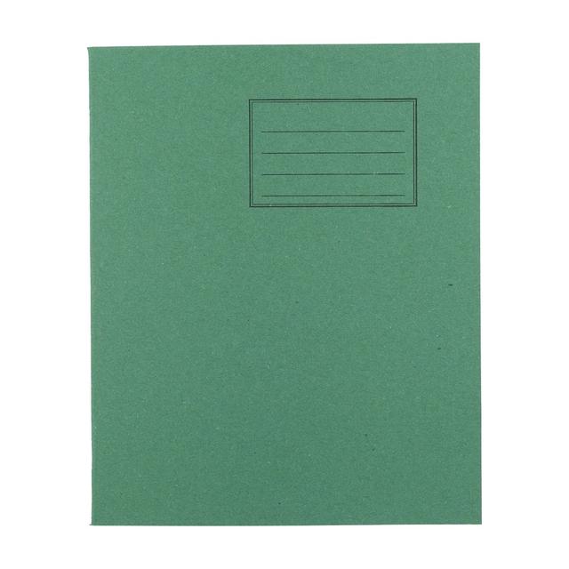 Exercise Books 8 x 6.5in 80 Page 8mm F&M - Dark Green - Pack of 100 ...
