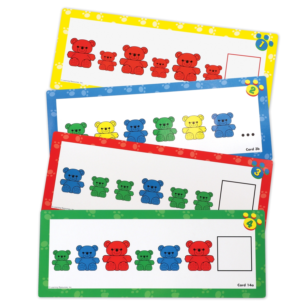 Learning Resources Three Bear Family Pattern and Sequencing Cards ...