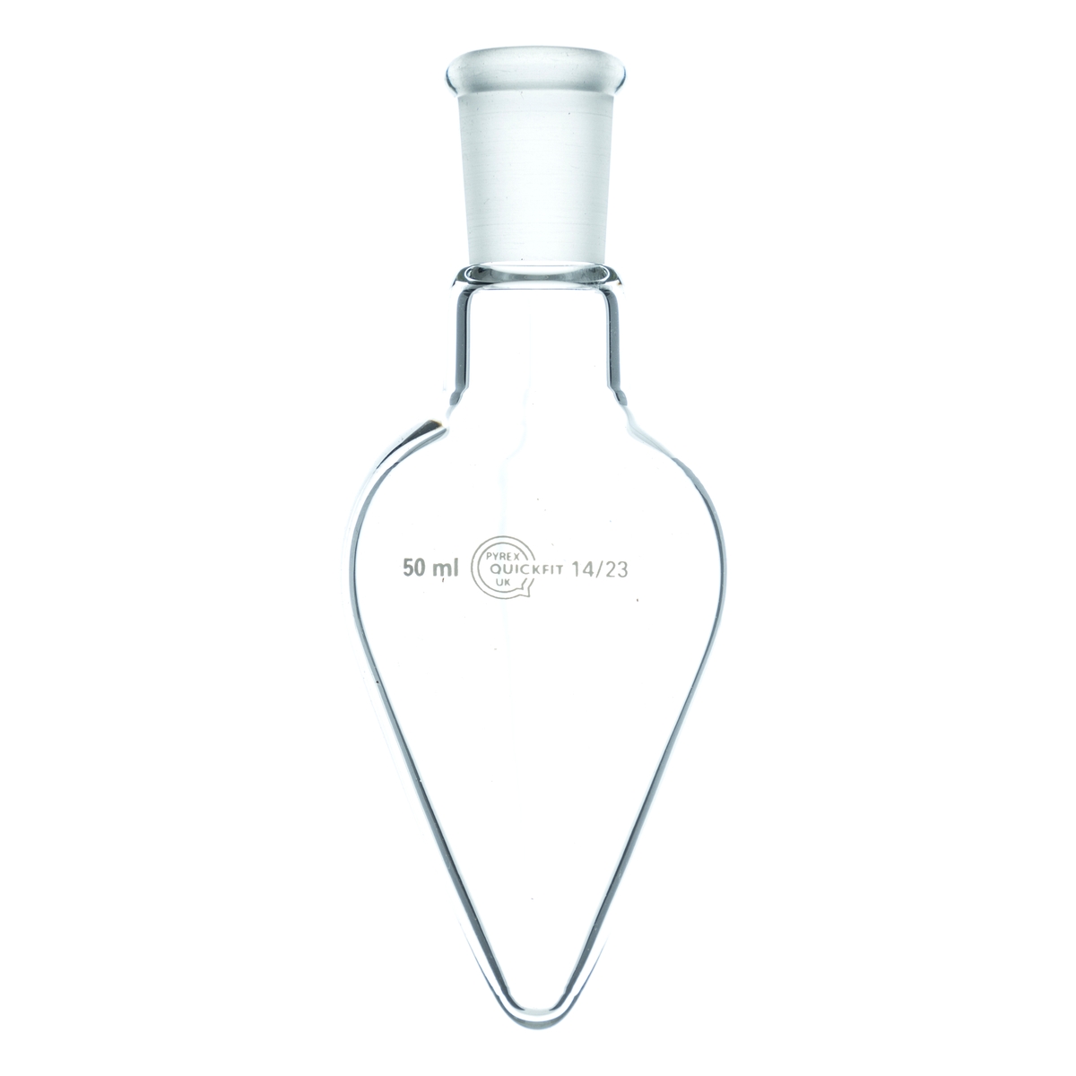 Quickfit Pear Shaped Flask - 50ml | B8A36304 | Philip Harris