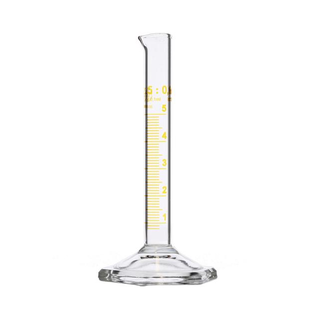 Simax Glass Measuring Cylinder - 5ml | B8A73283 | Philip Harris