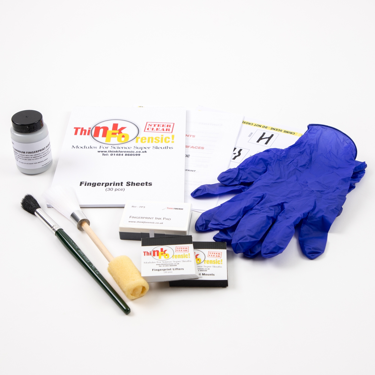 THINK FORENSIC Fingerprint Kit for Non Porous Surfaces | HC1009888 ...