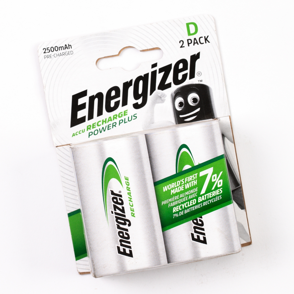 Energizer Rechargeable Nickel Hydride Battery - D, HR20 - Pack of 2 ...