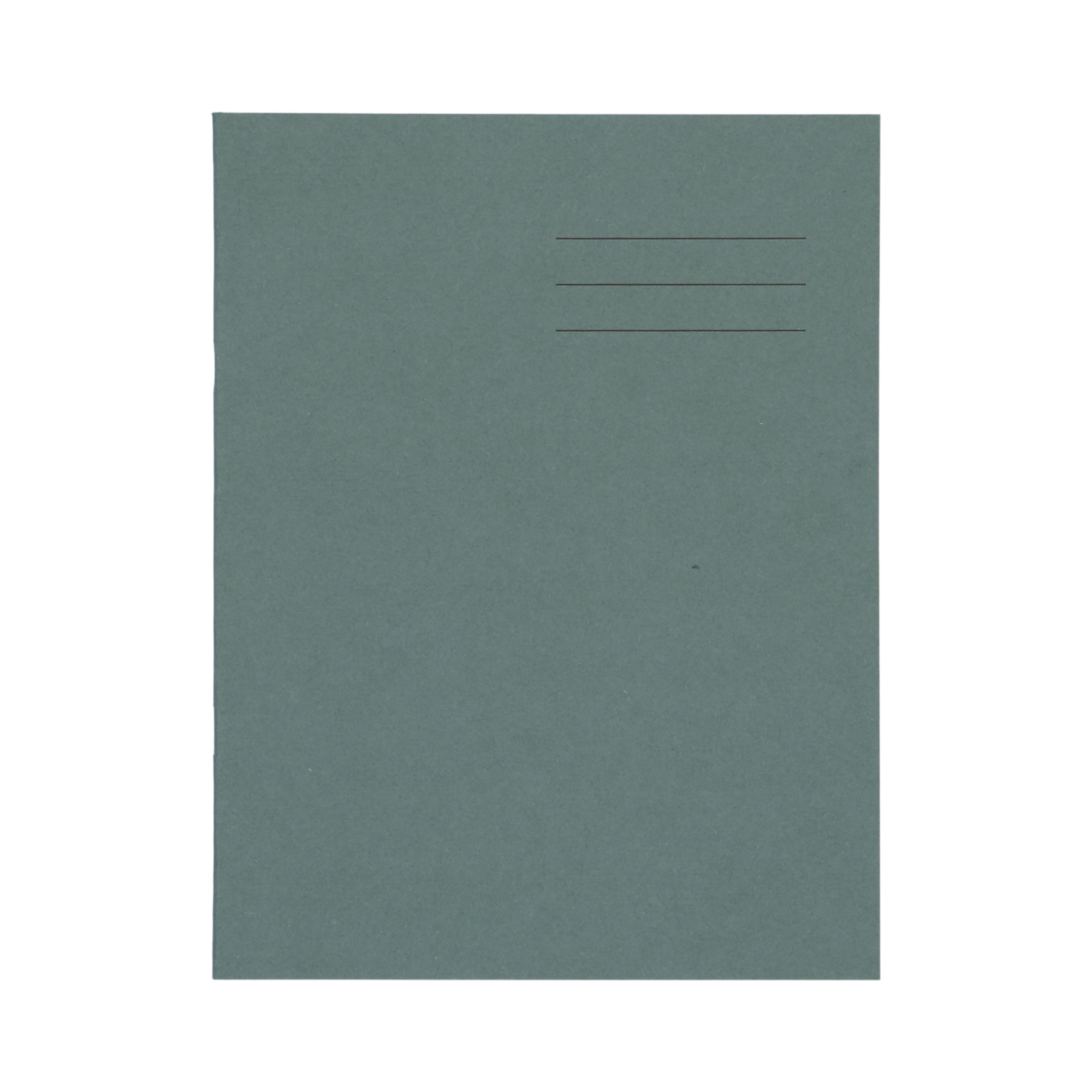 A101479 - 9x7" Exercise Book 48 Page, 8mm Ruled With Margin, Dark Green ...