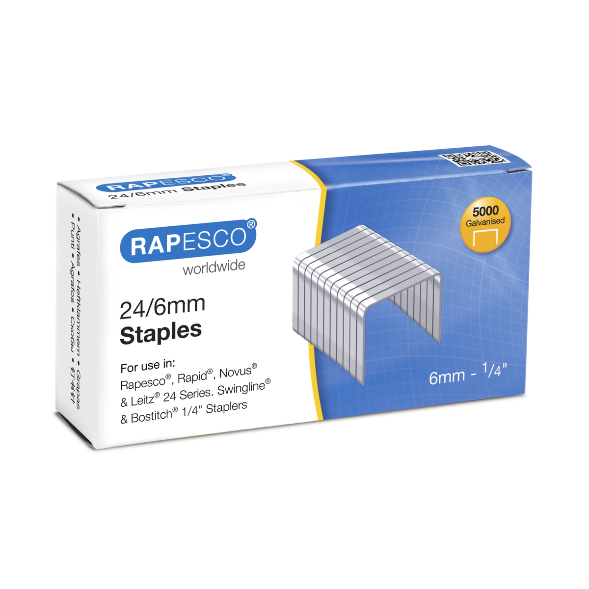 RAPESCO Staples 24/6mm - Box of 5000 | HC194863 | Findel International