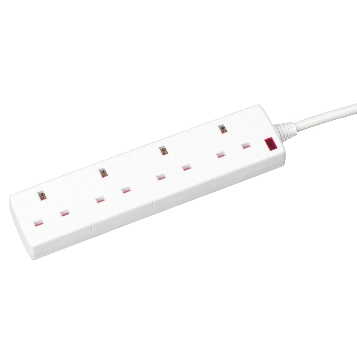 White Four-Way Extension Lead | HC202546 | Findel International