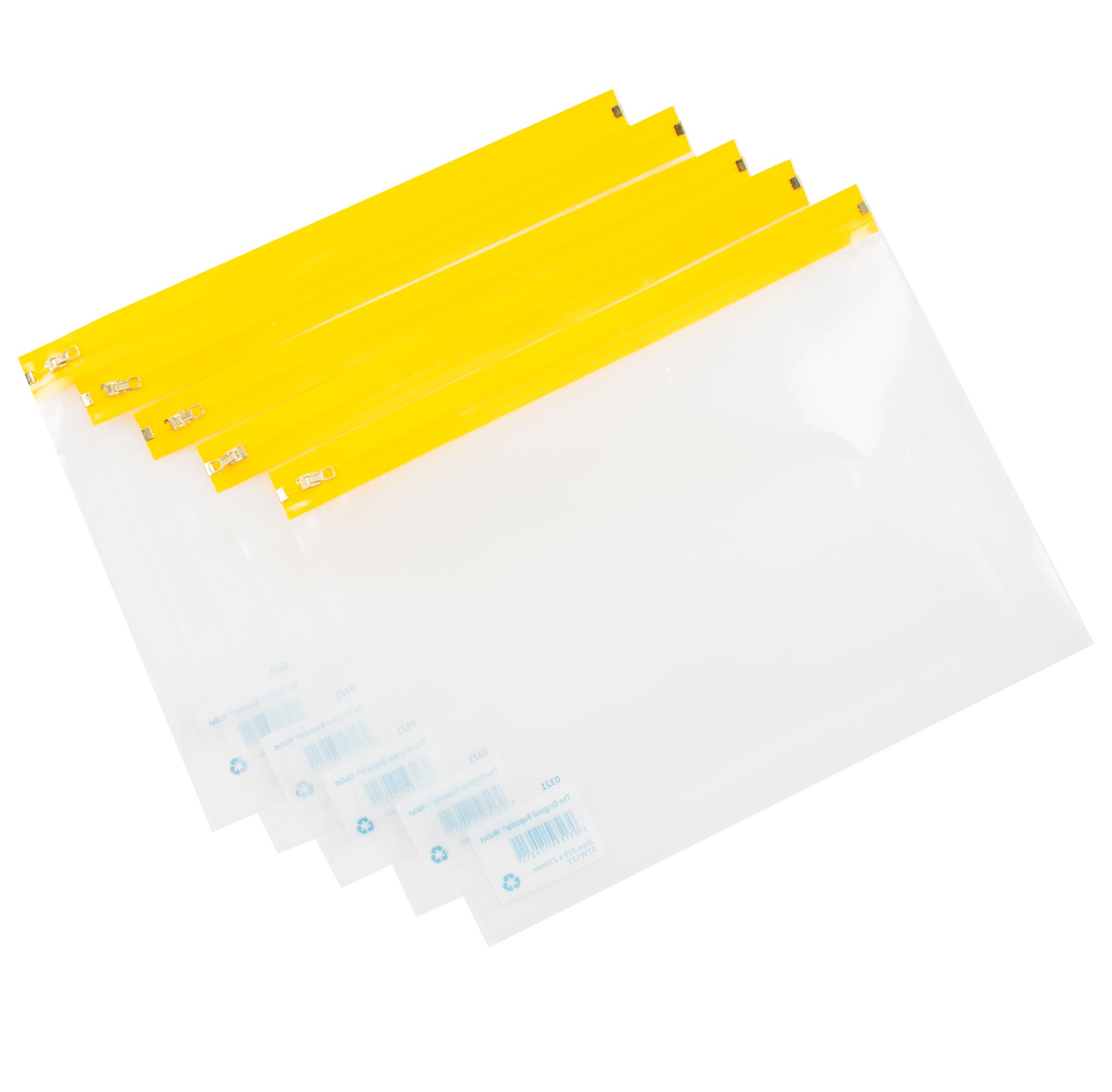 Zip Wallets, A4 Plastic Zip Wallets | GLS