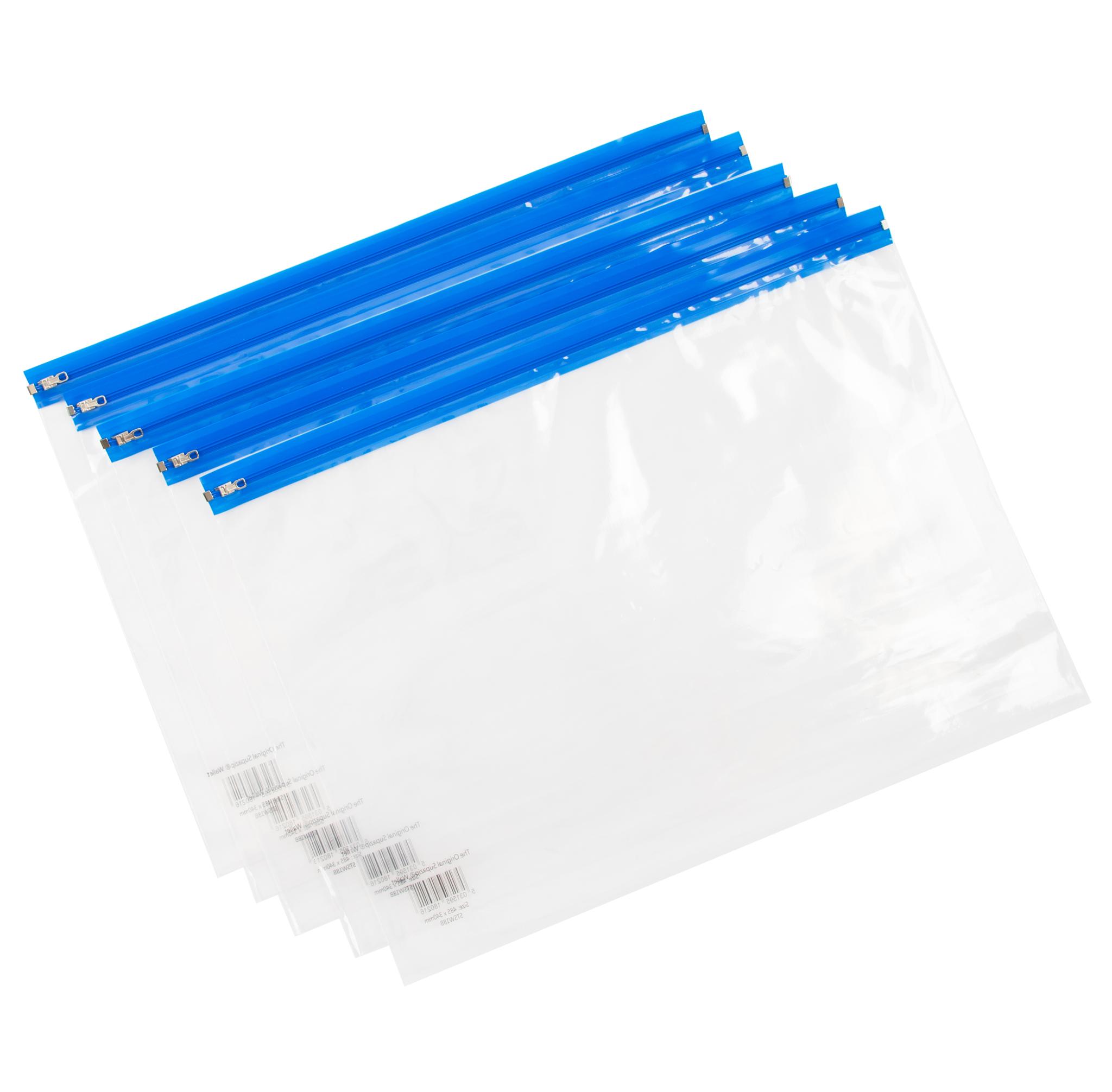 Zip Wallets, A4 Plastic Zip Wallets | GLS