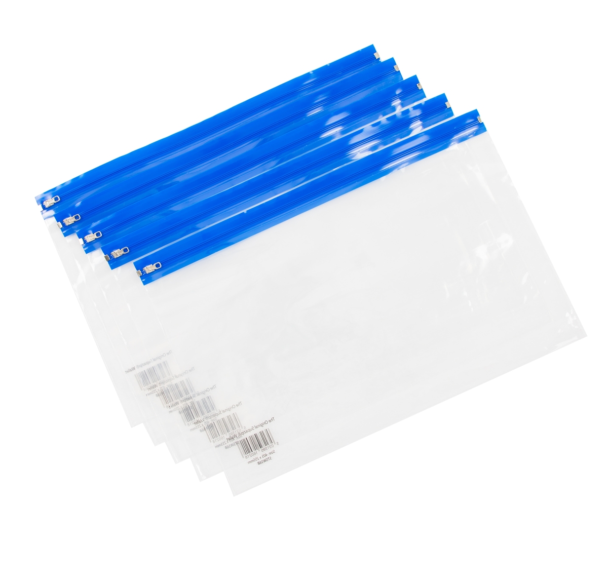 Zip Wallet - 405 x 255mm - Blue - Pack of 25 | A255534 | AtoZ Supplies