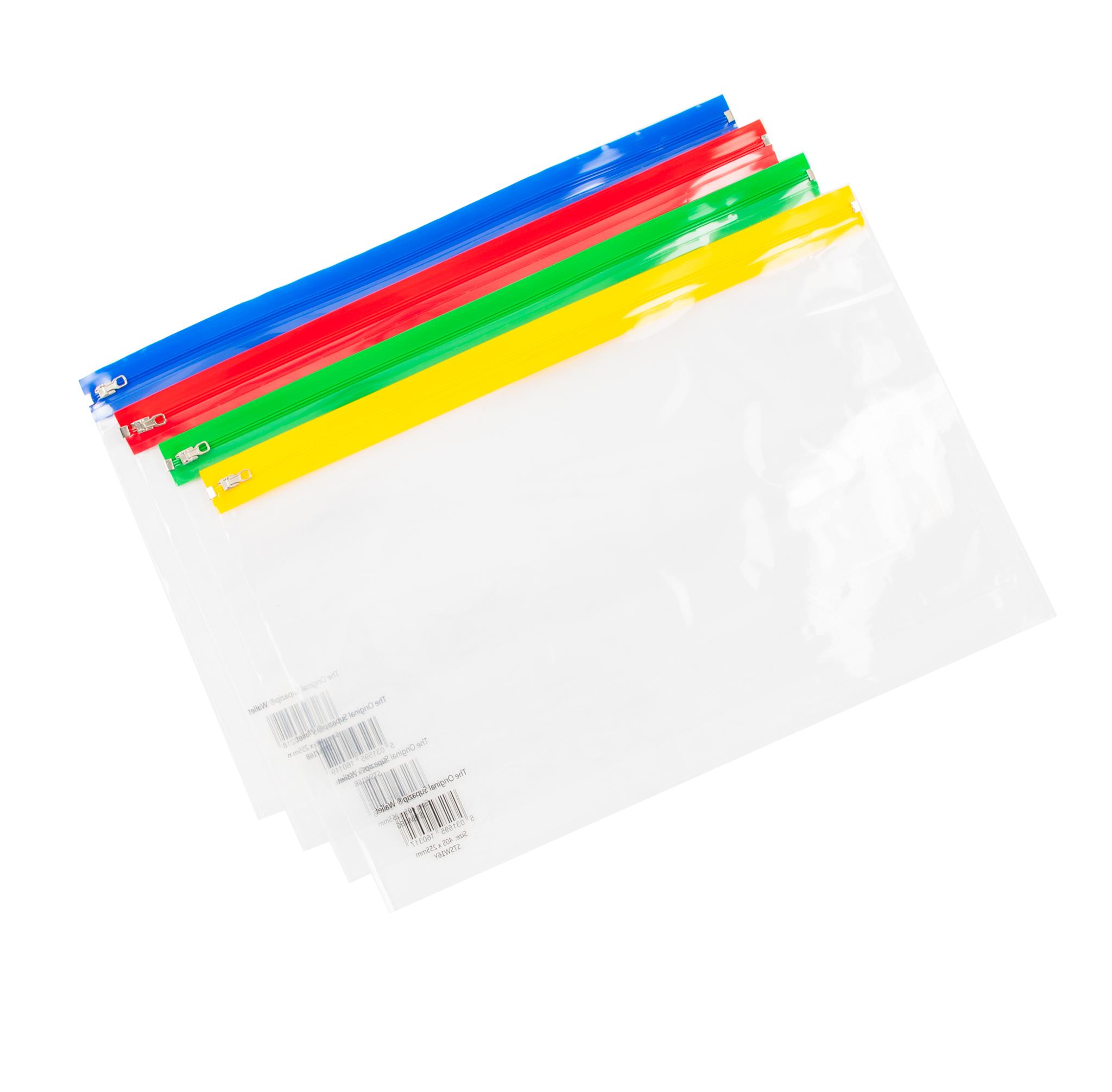 Zip Wallets, A4 Plastic Zip Wallets | GLS