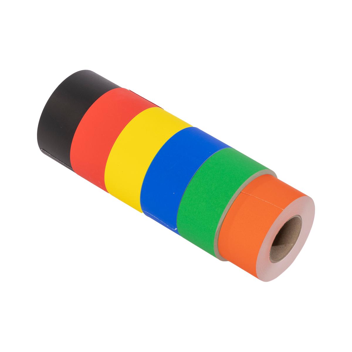 EduCraft Straight Paper Border Rolls - 48mm x 50m - Assorted - Pack of ...