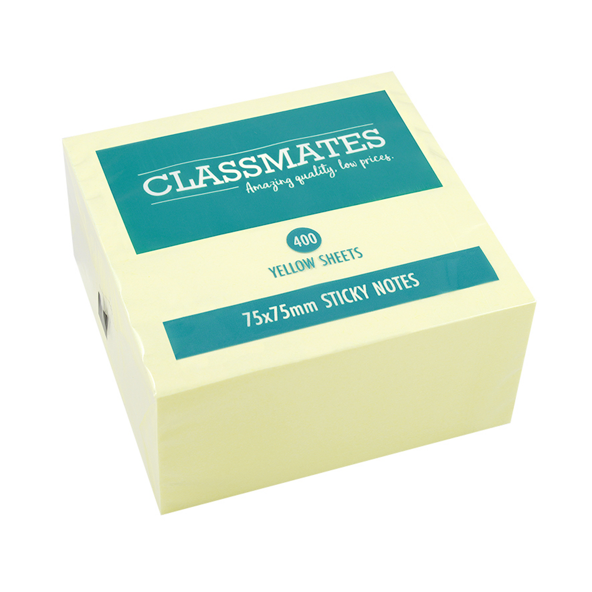 HE295730 - Classmates Sticky Notes Cube - Yellow - 75 x 75mm | Findel ...