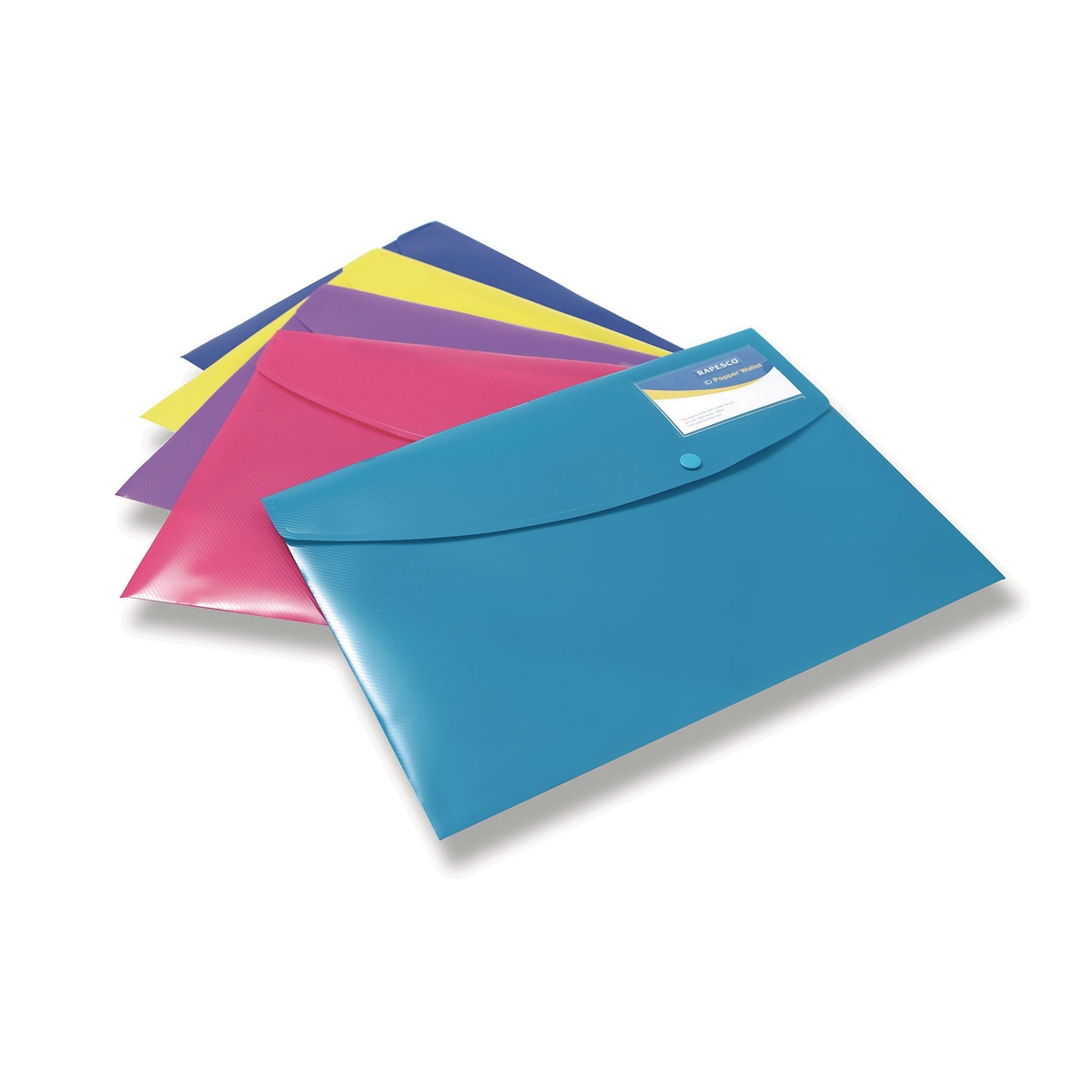 RAPESCO ID Popper Wallet - A4 - Assorted - Pack of 5 | HC297459 ...