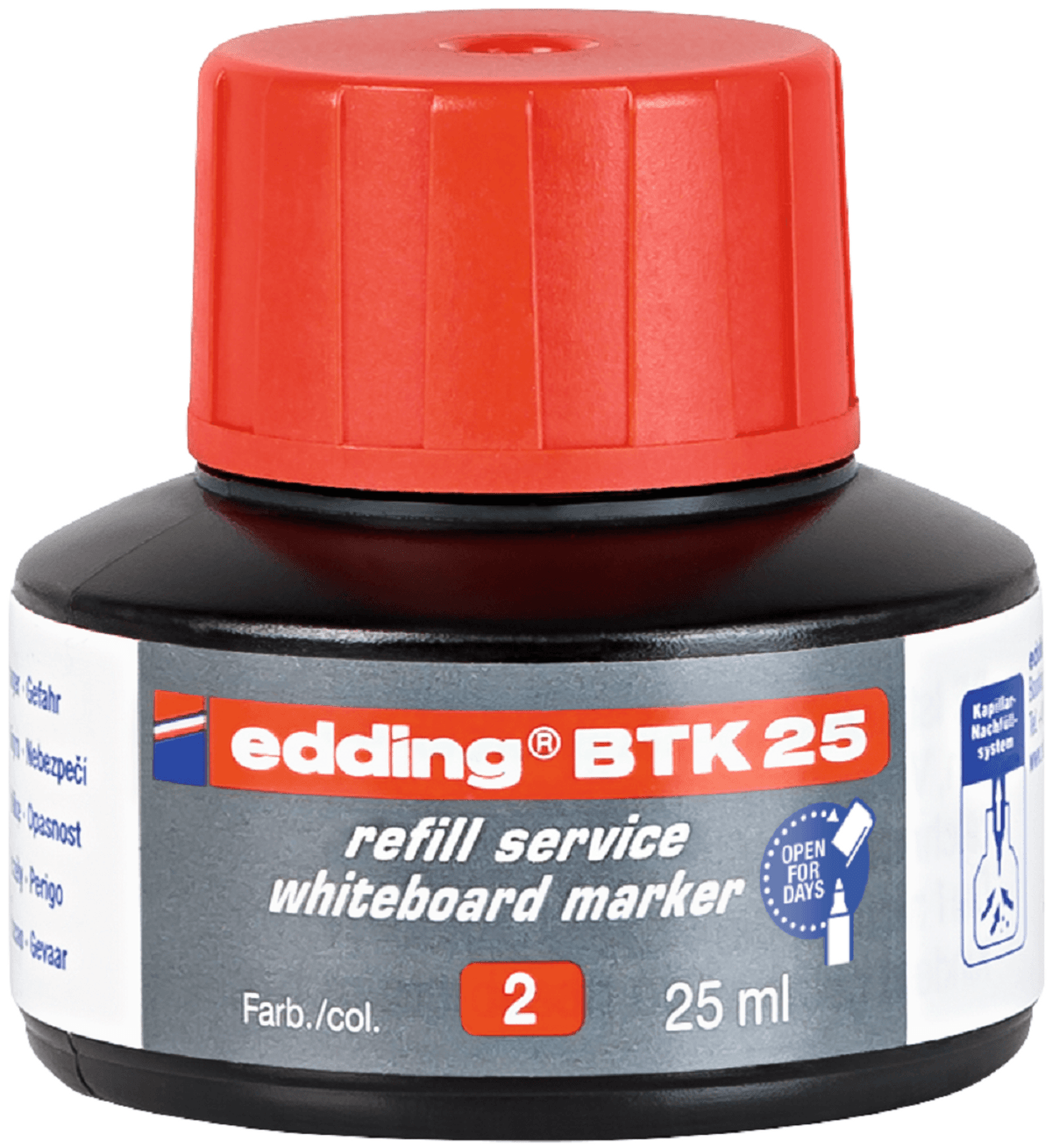 edding BTK25 Whiteboard Marker Refill - Red - Pack of 1 | HC298421 ...