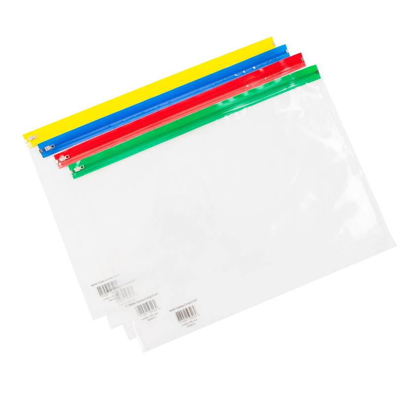 Zip Wallets, A4 Plastic Zip Wallets | GLS