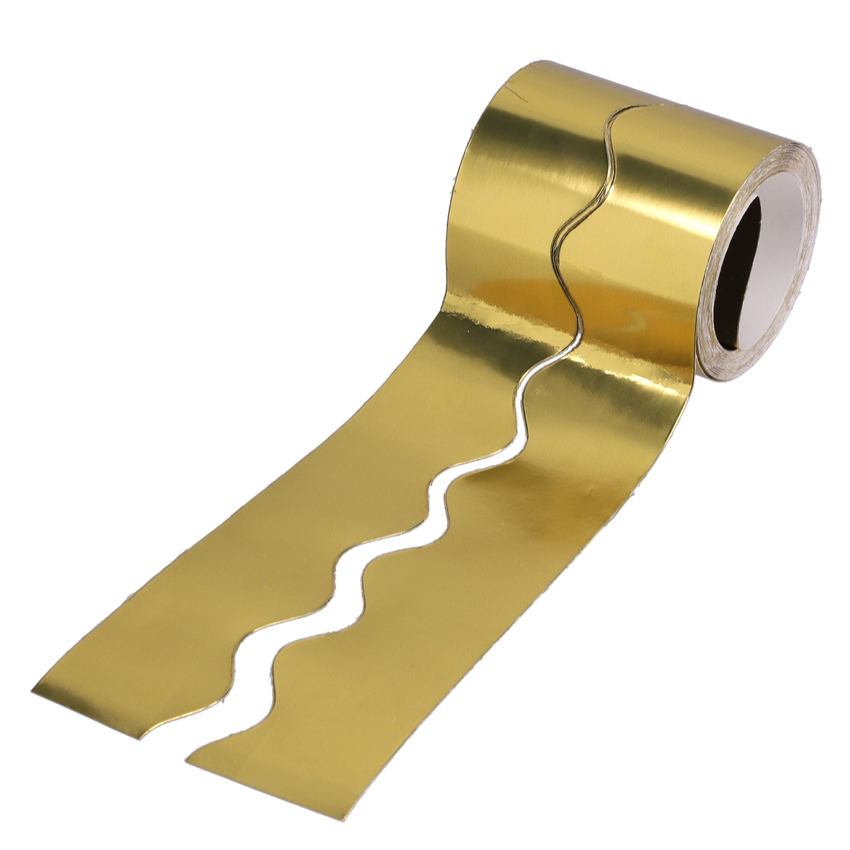 Fadeless Scalloped Card Border Roll - Gold - 57mm x 15m | HE382843 | Hope