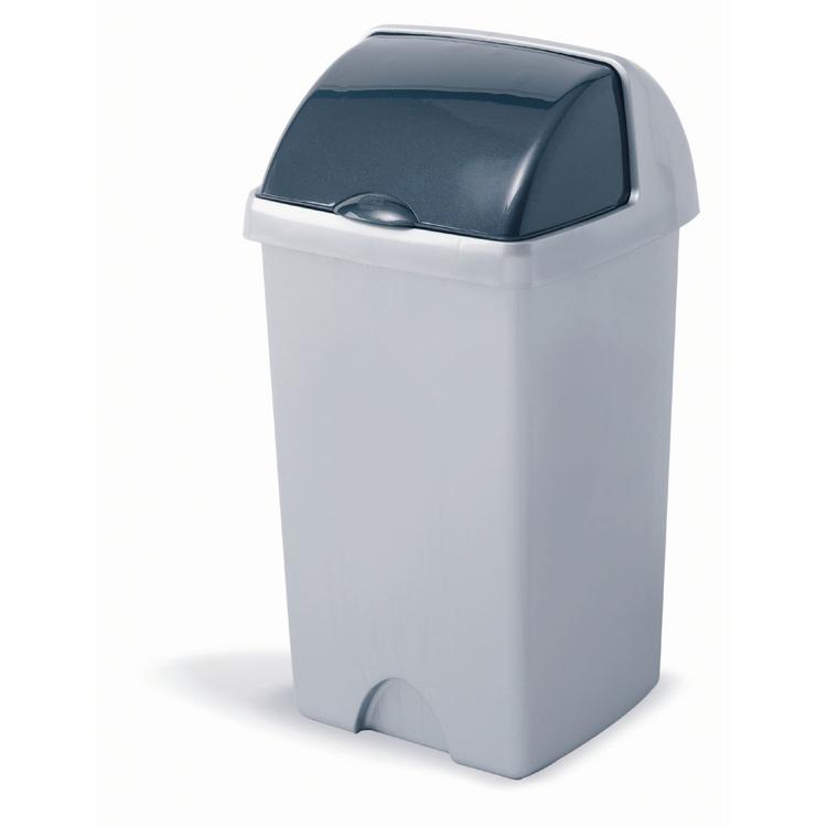 Addis Waste Bin Roll Top Lid - Grey - 25 Litre | HE472439 | Hope
