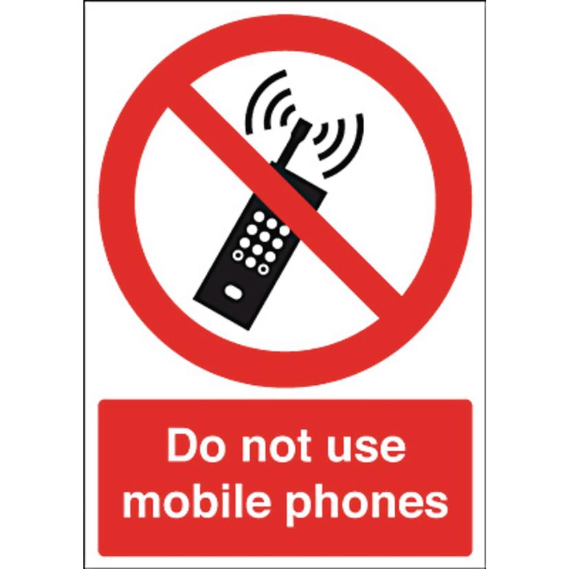 Safety Signs - Do Not Use Mobile Phones - 210 x 148mm S/A | HC48850765 ...