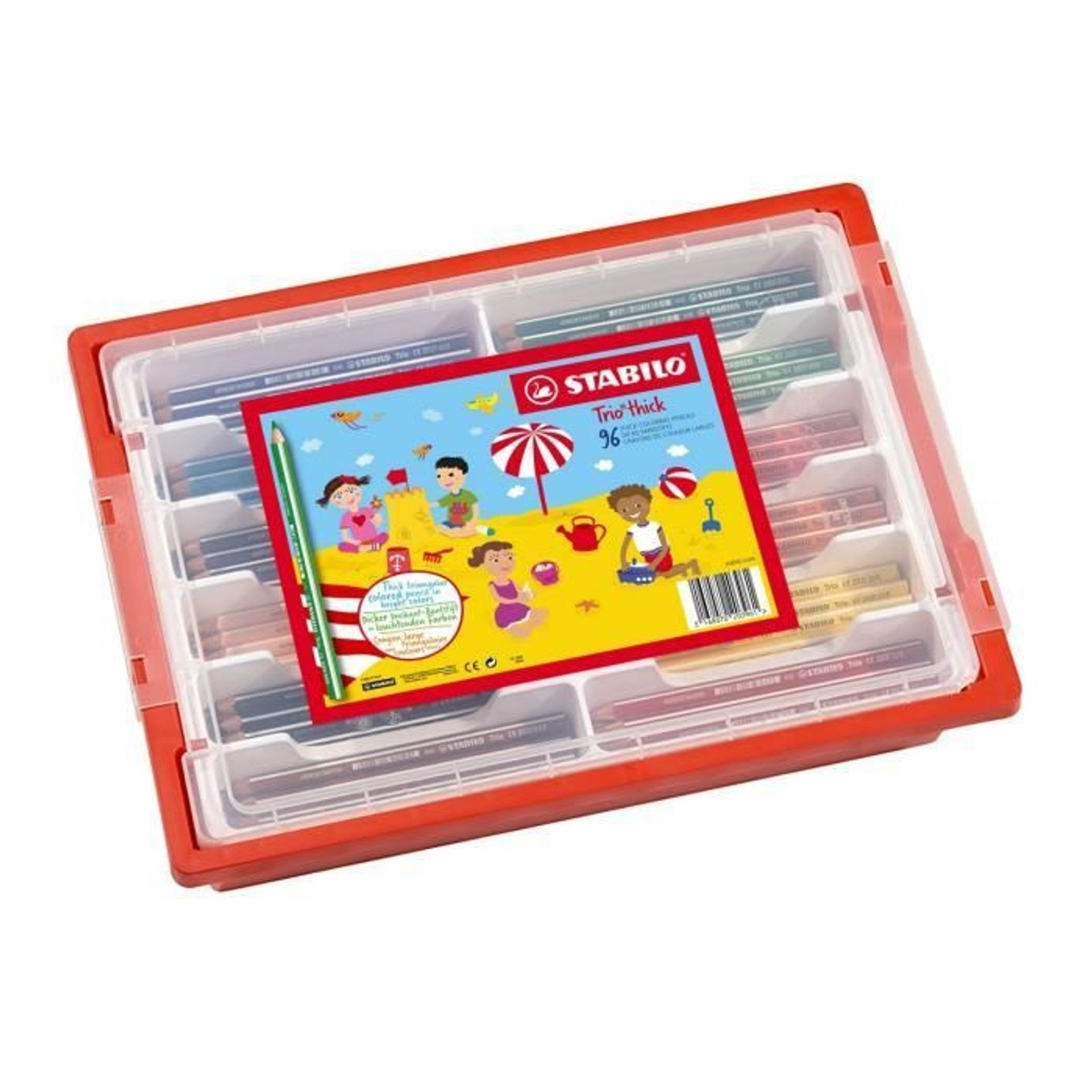 STABILO Trio Triangular Thick Colouring Pencils - Classpack Pack of 96 ...