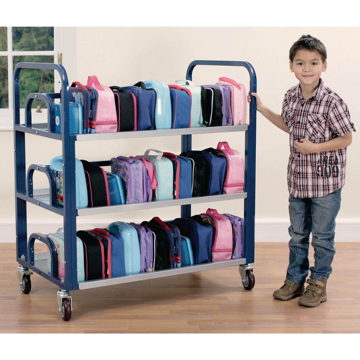 Tuf Trolleys Double Lunch Box Trolley | A1108966 | AtoZ Supplies