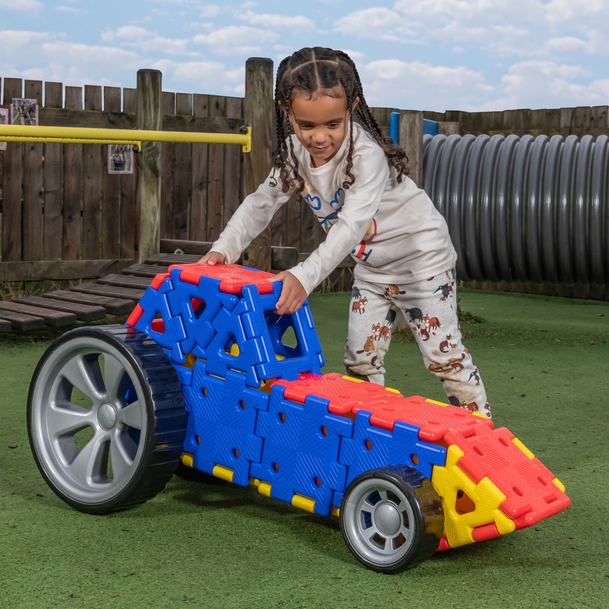 POLYDRON Giant Vehicle Set - Pack of 32 | HC1234343 | Findel International