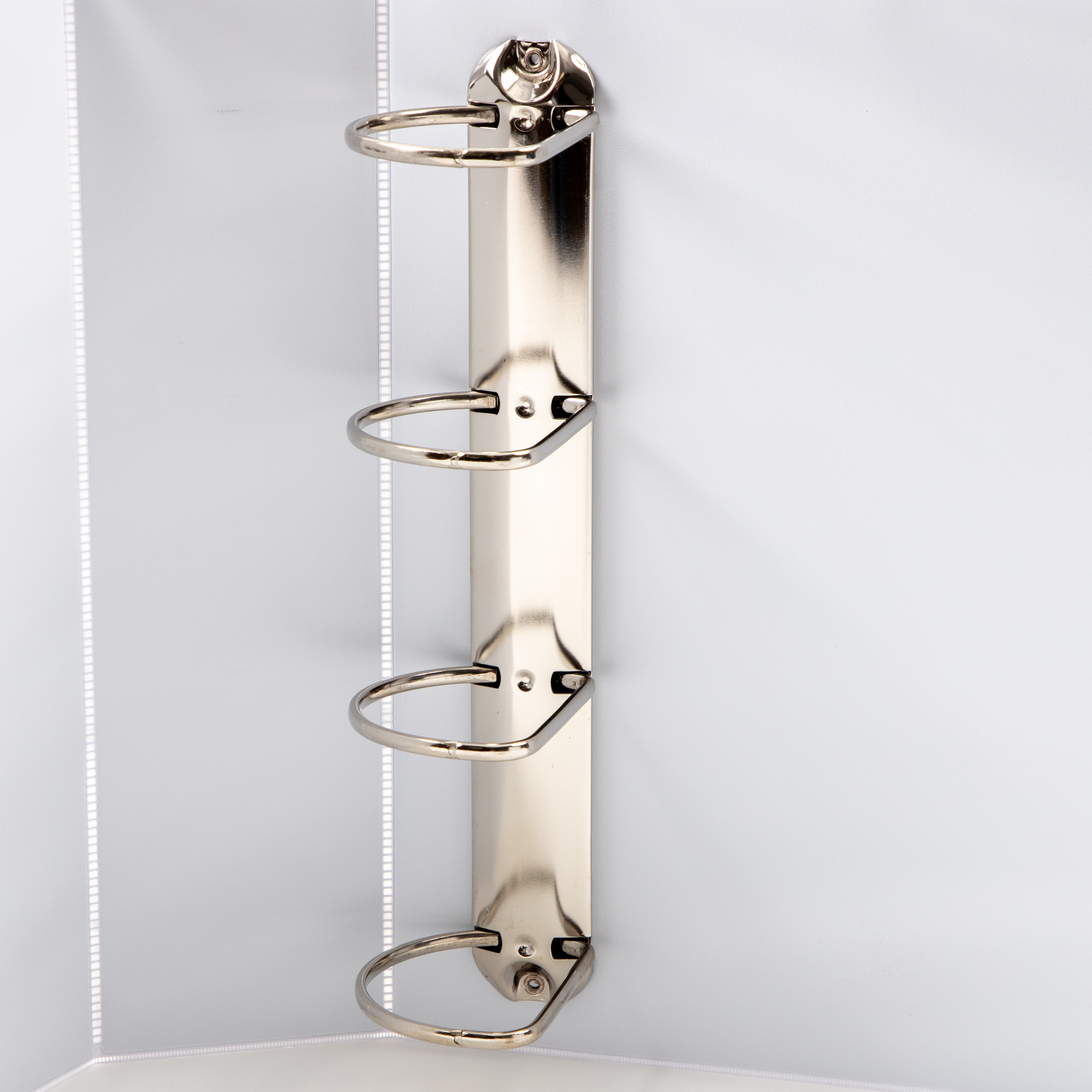 Four Ring Presentation Ring Binder A4 White 95mm Spine 65mm Capacity Pack of 10