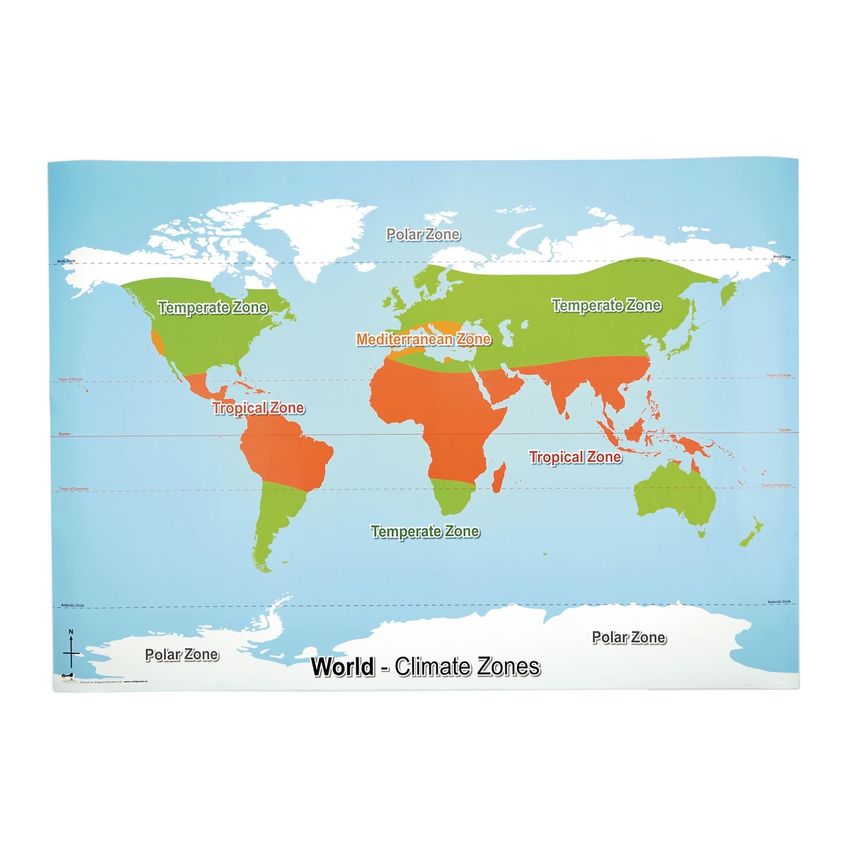 Wildgoose World Climate Zone Map | HC1350715 | Findel International