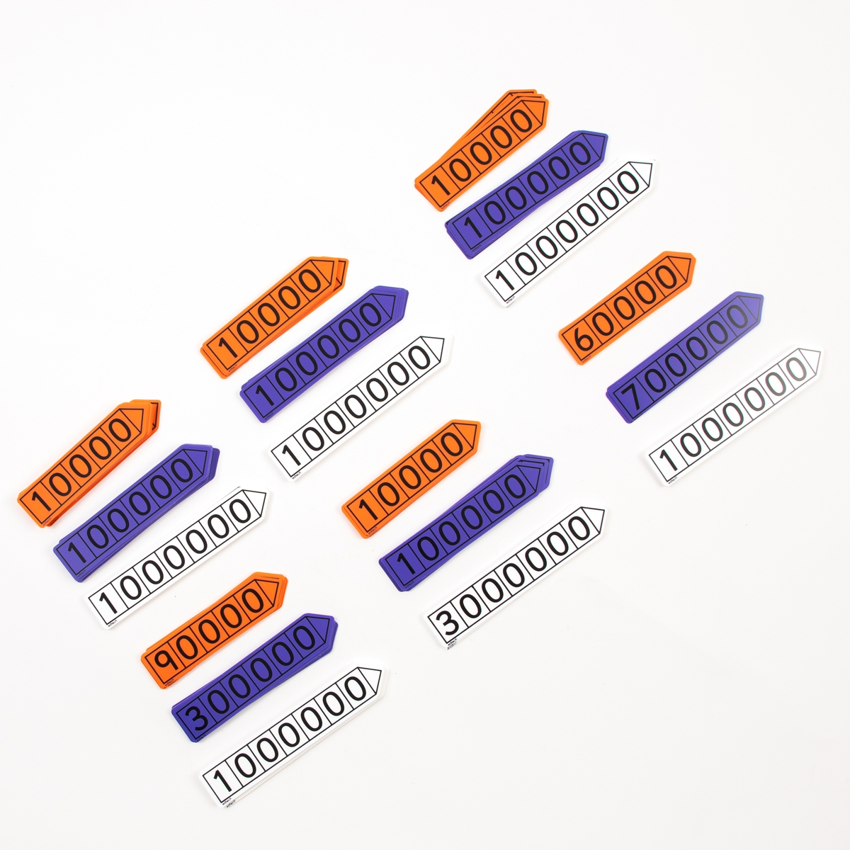 SPACERIGHT Place Value Arrow Cards - Millions - Pupil | G1369260 | GLS