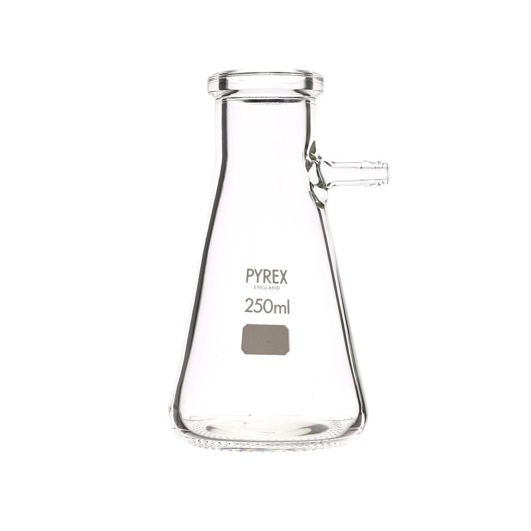 Pyrex Heavy Wall Filter Flask with Side Arm - 250ml - Pack of 10 ...