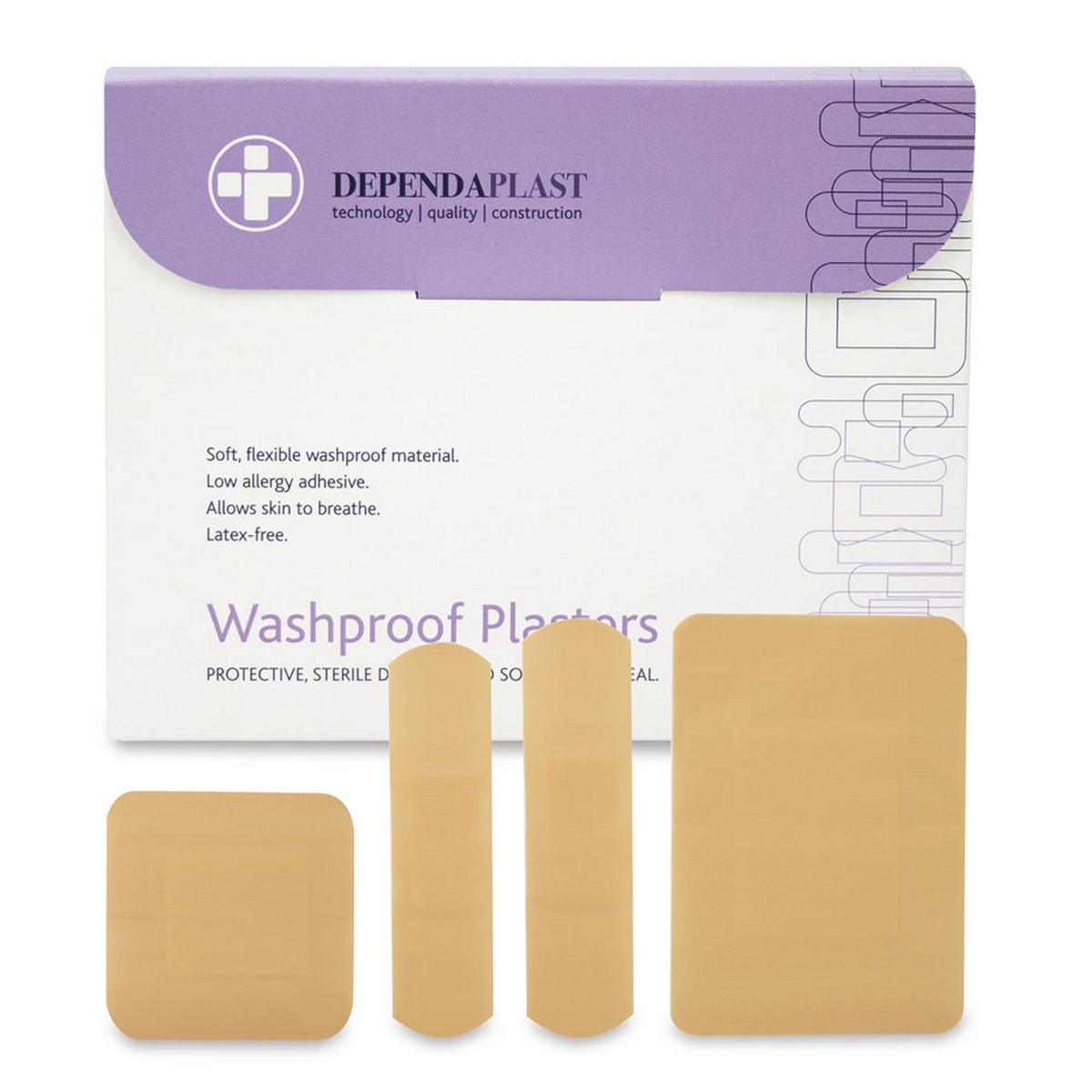 Washproof Plasters - Assorted - Pack of 100 | G1509011 | GLS