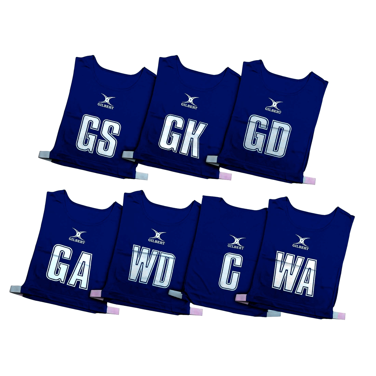 Gilbert Netball Bib - Navy - Medium - Pack of 7 | HC1509720 | Findel ...