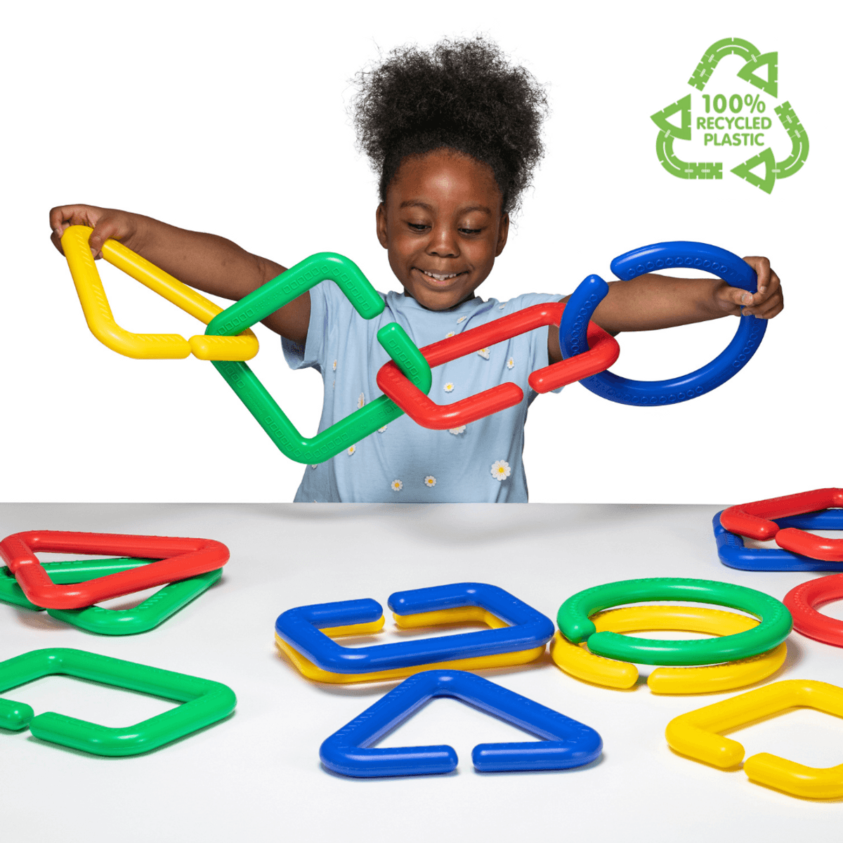 educational advantage Giant Linking Shapes - Pack of 16 | HE1537027 | Hope
