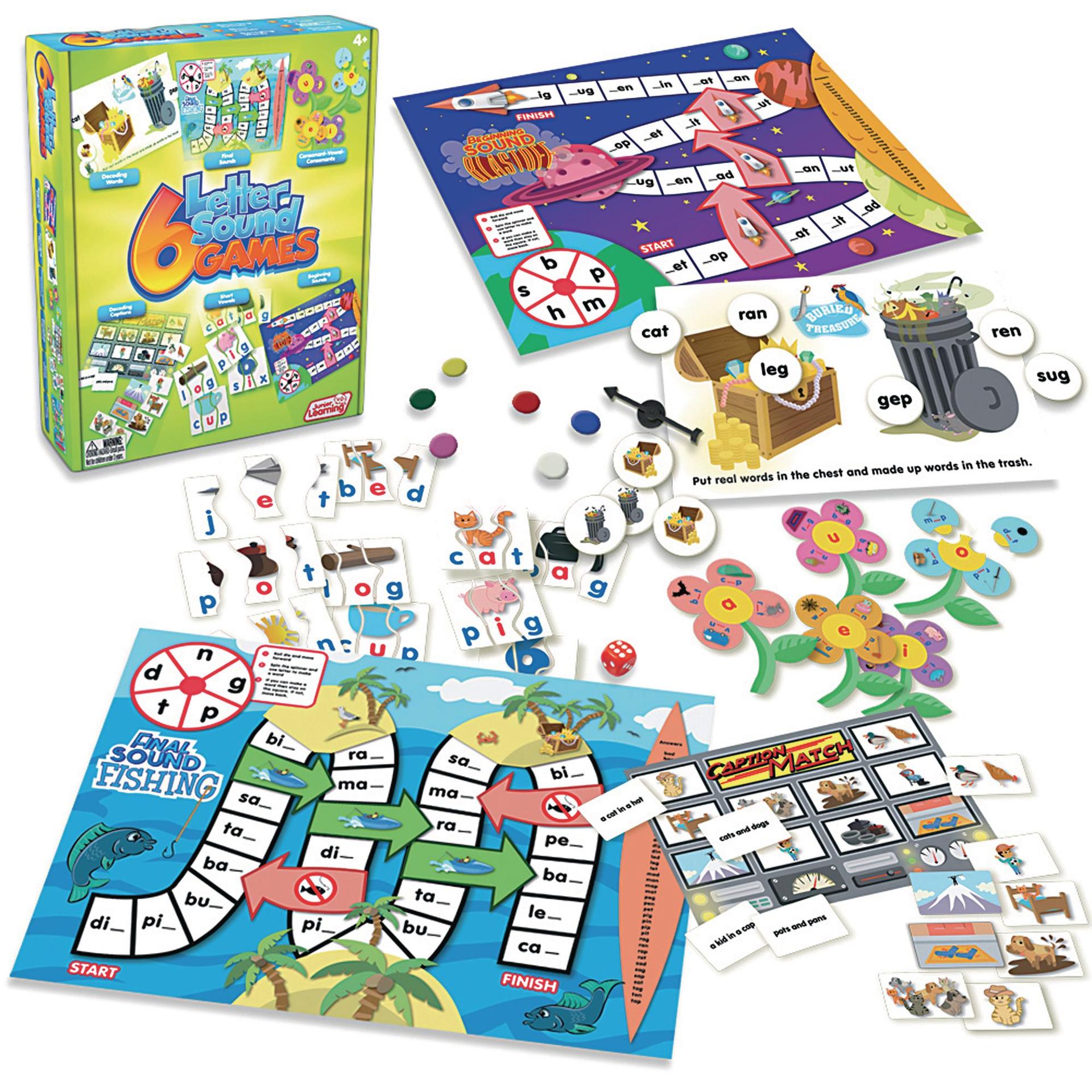 Junior Learning 6 Letters and Sounds Games- Phase 2 | HC1546654 ...
