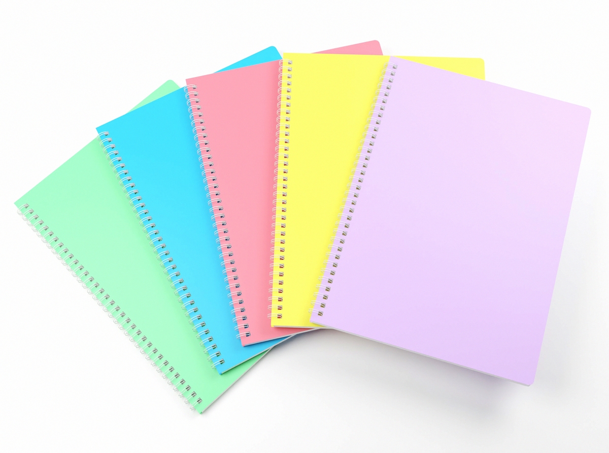 Silvine Polyprop Notebooks - Assorted - A4 - Pack of 5 | G1565758 | GLS
