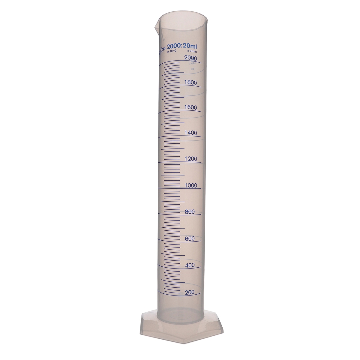 AZLON Measuring Cylinder - Tall Form - 2000ml | B8R06749 | Philip Harris