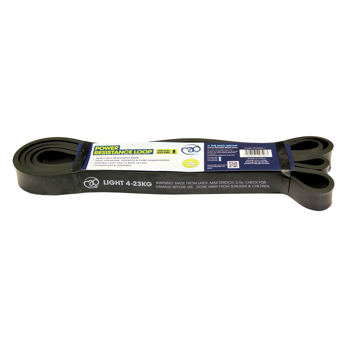 Fitness Mad Power Resistance Loop - Light - Black | HC1569415 | Findel ...