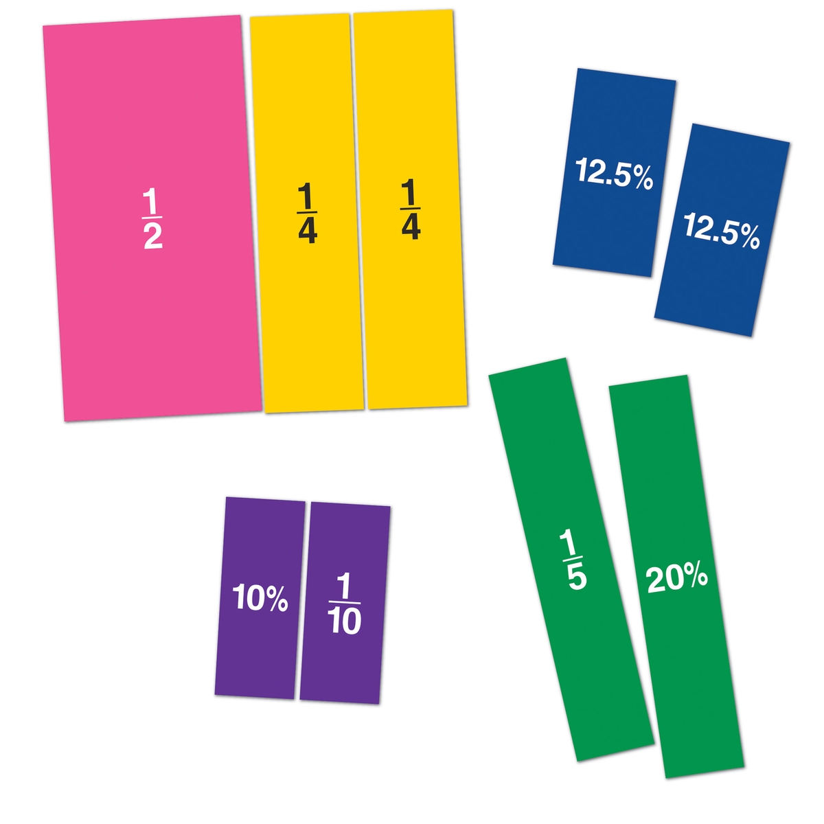 Learning Resources Double-Sided Magnetic Fraction Squares - Set 51 ...