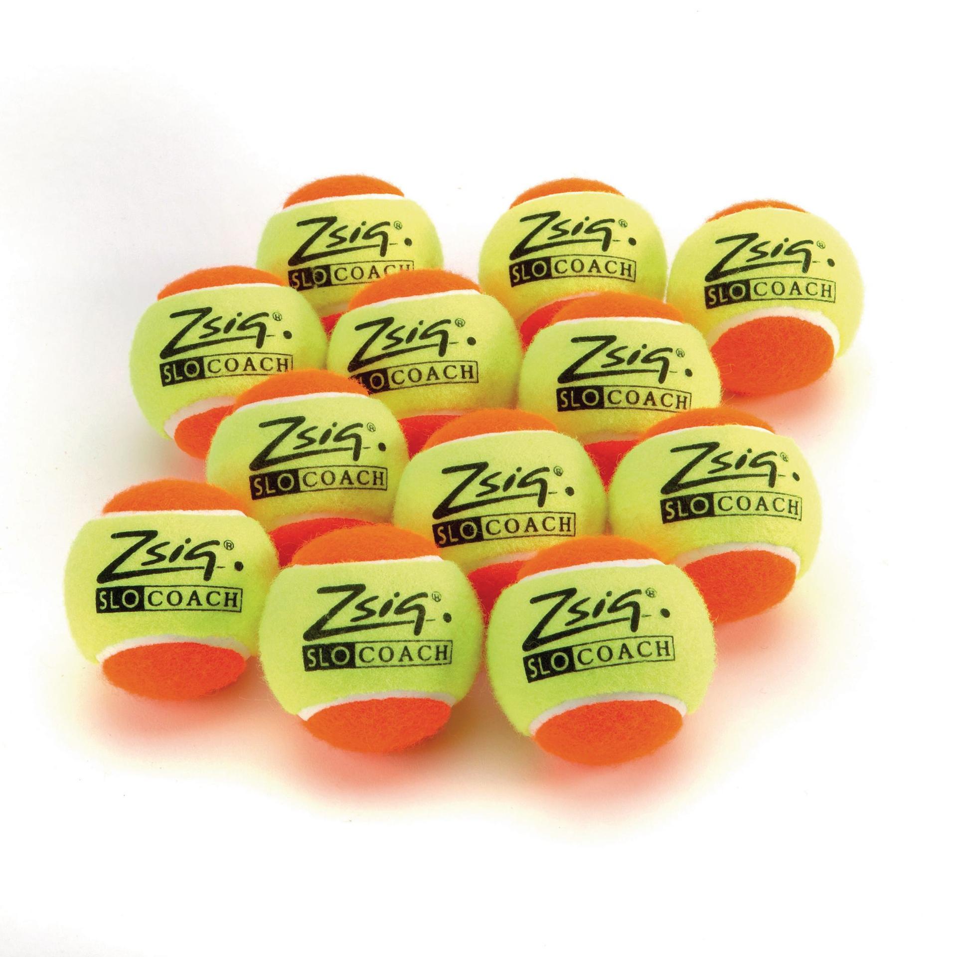 Zsig SLOcoach Mini Tennis Ball - Orange Stage - Pack of 12 | PTNP08629 ...