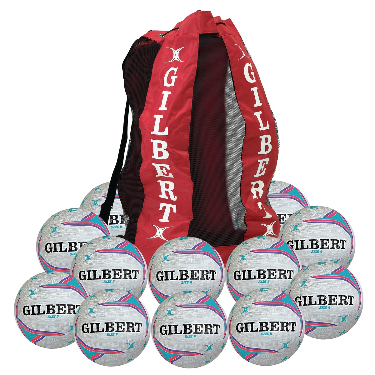 Gilbert APT Training Netball - Purple - Size 4 - Pack of 12 | PNBP09253 | Davies Sports