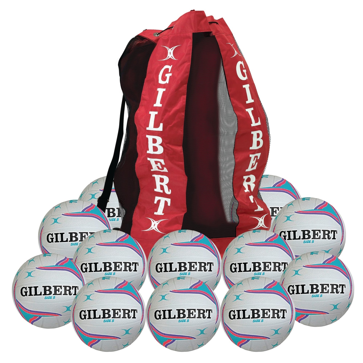 Gilbert APT Training Netball - Purple - Size 5 - Pack of 12 | G1586765 ...