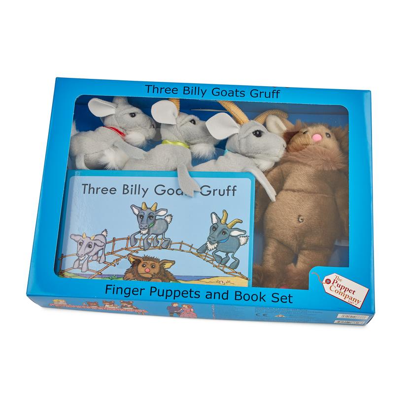 The Puppet Company Three Billy Goats Gruff Puppet and Book Set ...